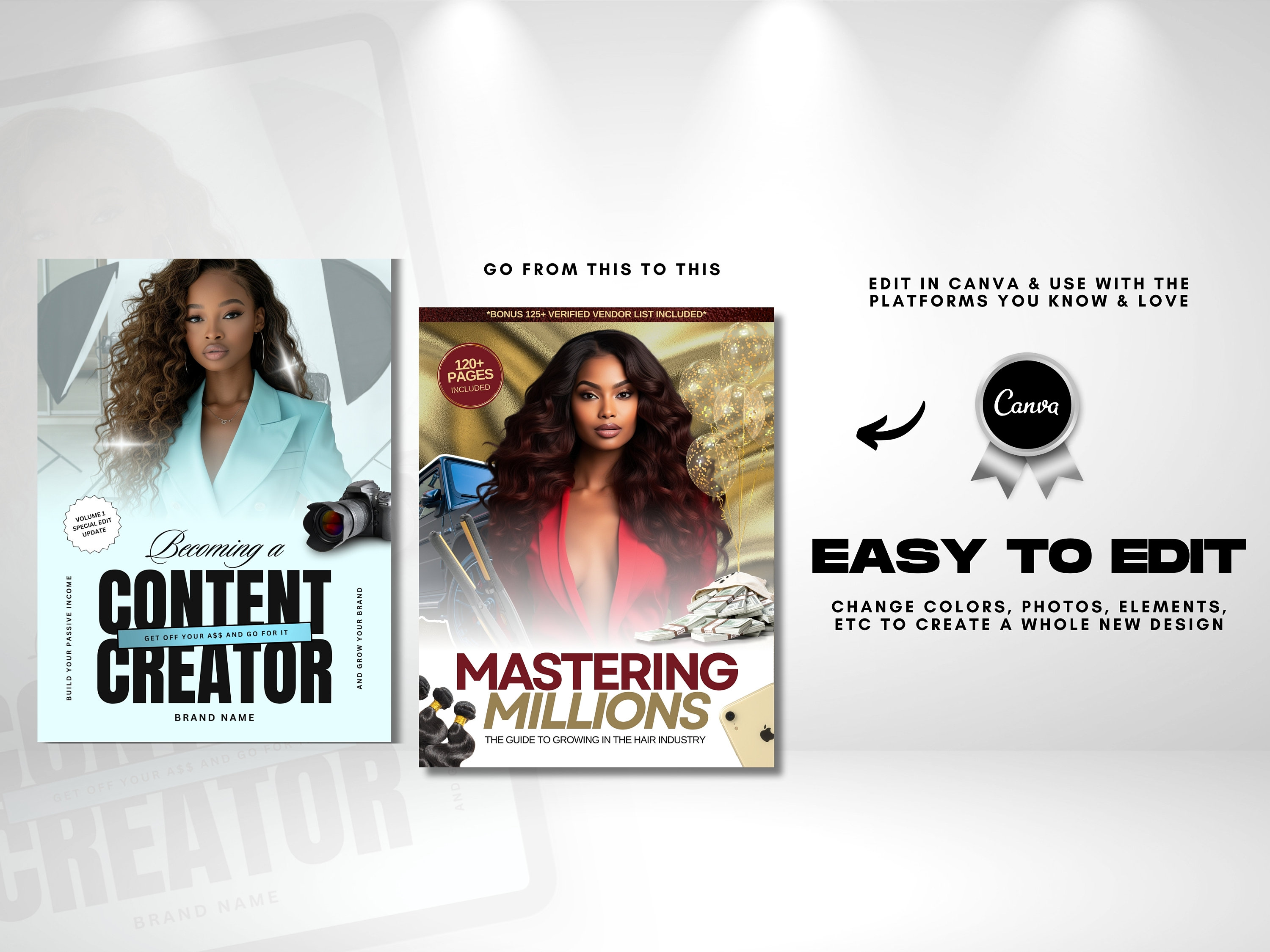 Editable Ebook Cover, Done for You Ebook Cover Template, Content ...