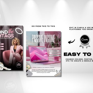Social Media Ebook Cover Template, Editable E-book Template, DIY E Book ...