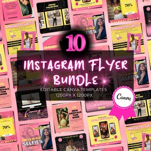 10 Instagram E Flyer Template DIY Social Media Flyer Pink Instagram ...