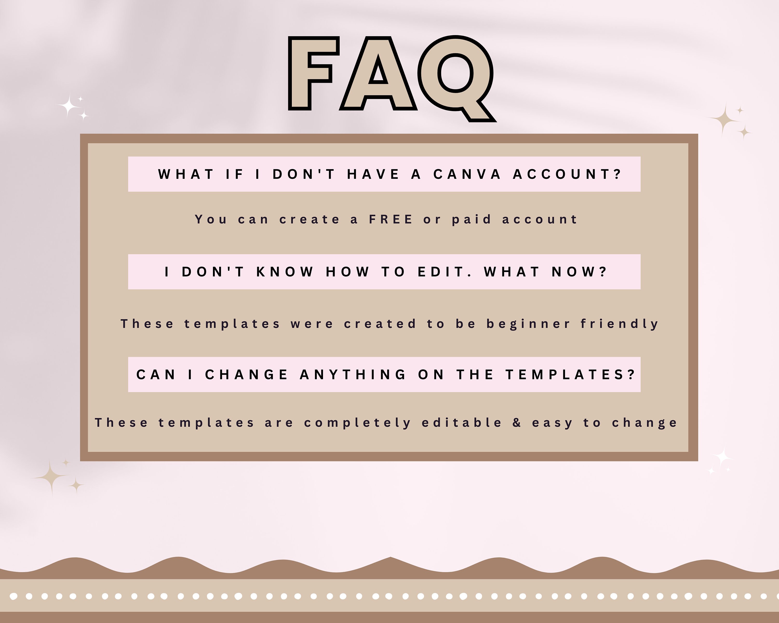 Instagram Landing Page Template Link in Bio Canva Website - Etsy