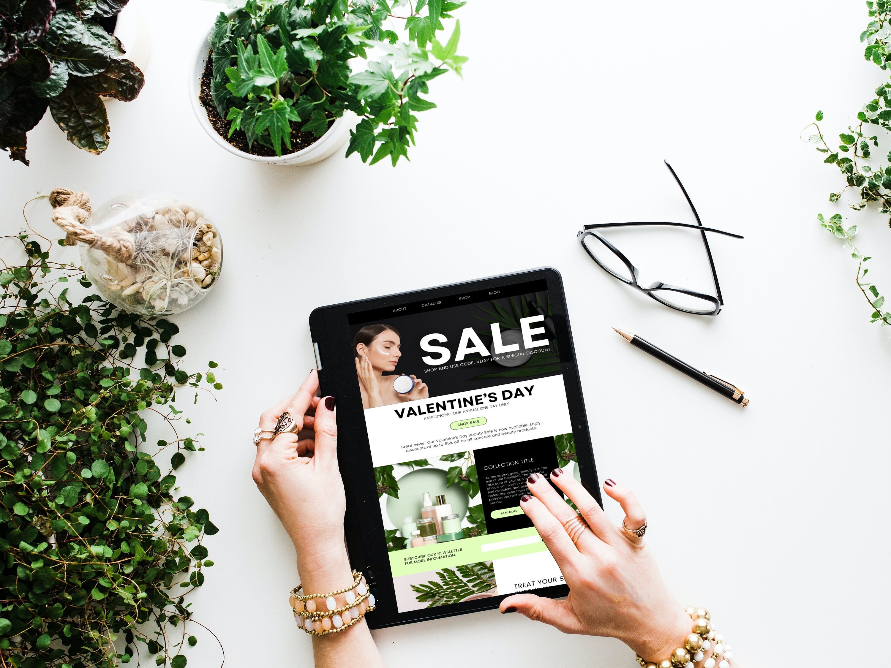 Beauty Email Newsletter Template Canva Email Marketing Template ...
