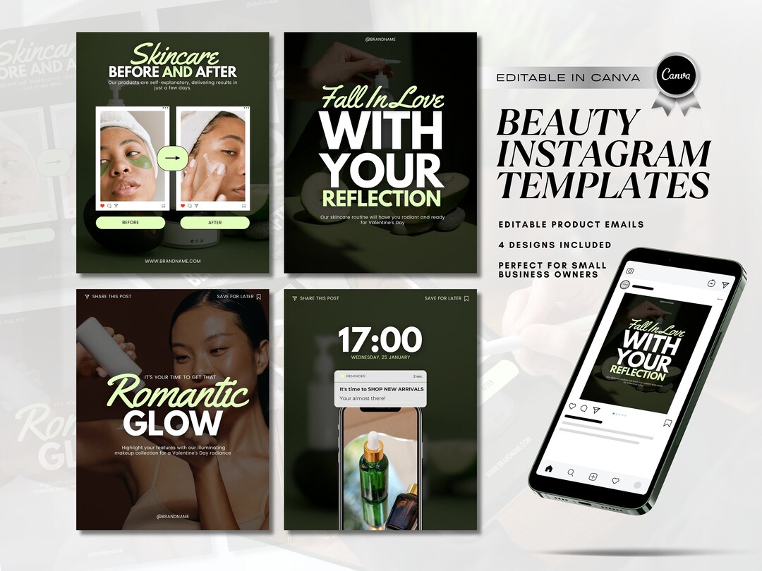 Luxury Instagram Flyer, Esthetician Feed, Skincare Instagram Post ...