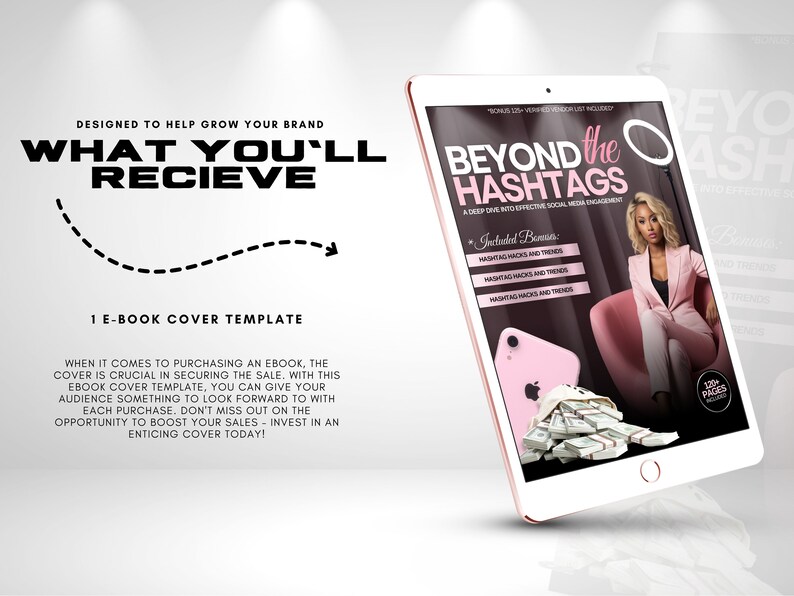 Social Media Ebook Cover Template, Editable E-book Template, DIY E Book ...