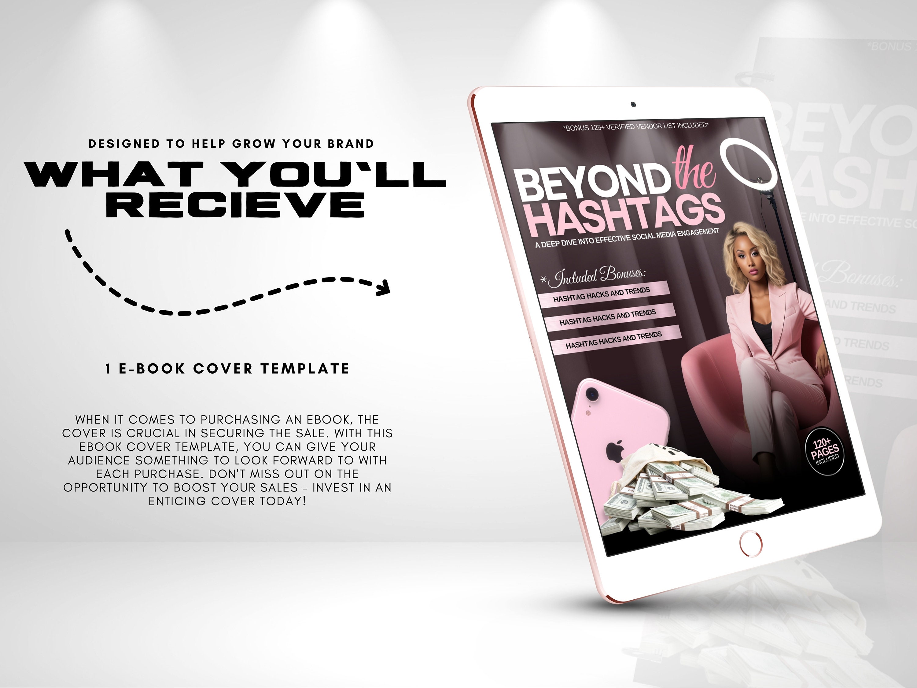 Social Media Ebook Cover Template, Editable E-book Template, DIY E Book ...