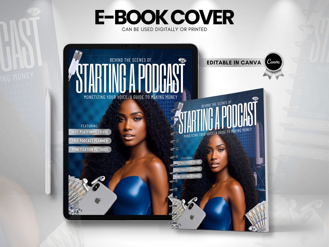 Ebook Cover, Editable Ebook Cover, E-book Template, DIY E Book Cover ...