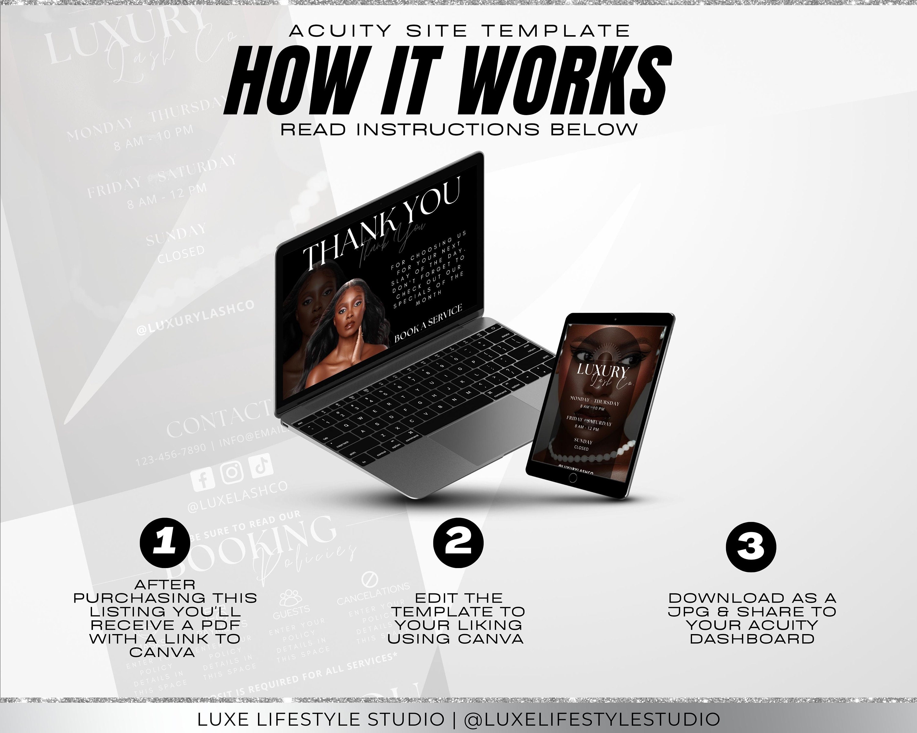 Acuity Booking Site Design Template for Hair Stylist | Acuity ...