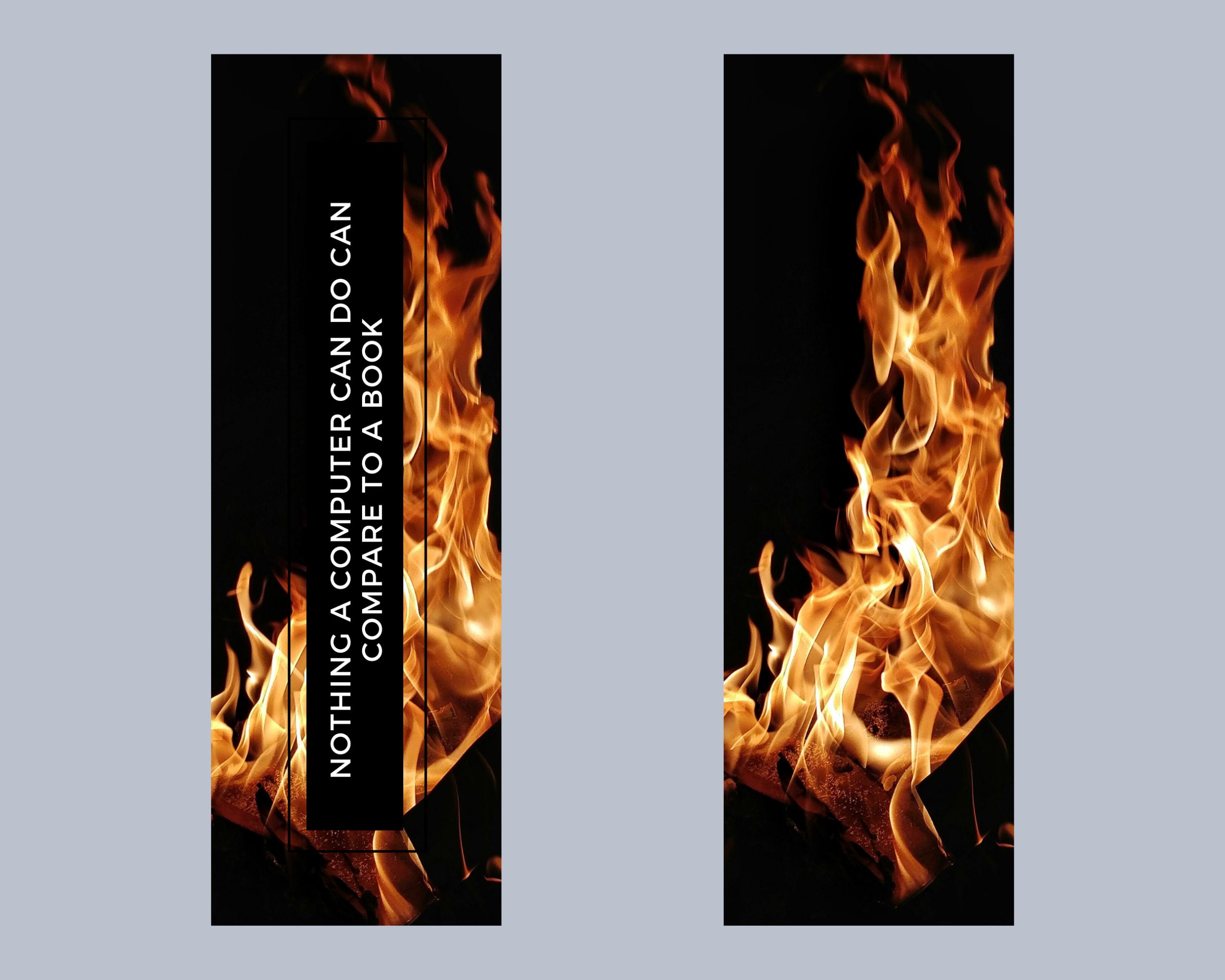 Fahrenheit 451 Quote Bookmark - Printable - Dual Sided - Nothing a ...