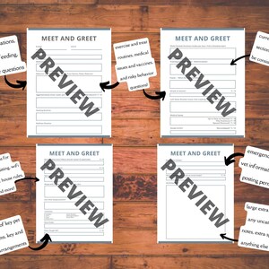 Pet Sitter Meet and Greet Form - Pet Owner Questionnaire - Printable - Etsy