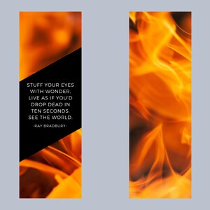 Fahrenheit 451 Quote Bookmark - Printable - Dual Sided - Stuff Your ...