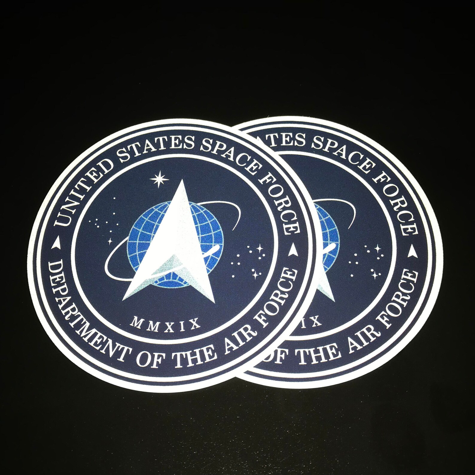 2-pack/set Space Force Decal REFLECTIVE 4.5 Vinyl for - Etsy