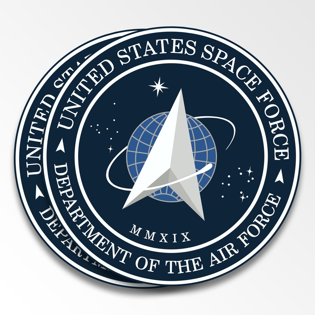 2-pack/set Space Force Decal Stickers 4.5” Vinyl – for Bumpers Cars Trucks Laptops Window ...