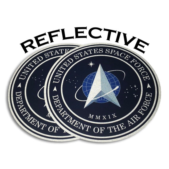 2-pack/set Space Force Decal REFLECTIVE 4.5 Vinyl for | Etsy