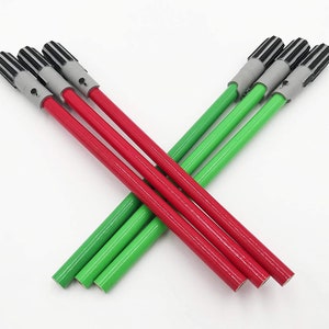 Light Saber Sword Pencils SET of 24 W/ Erasers (12 RED, 12 GREEN). for ...