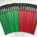 Light Saber Sword Pencils SET of 24 W/ Erasers 12 RED, 12 GREEN. for ...