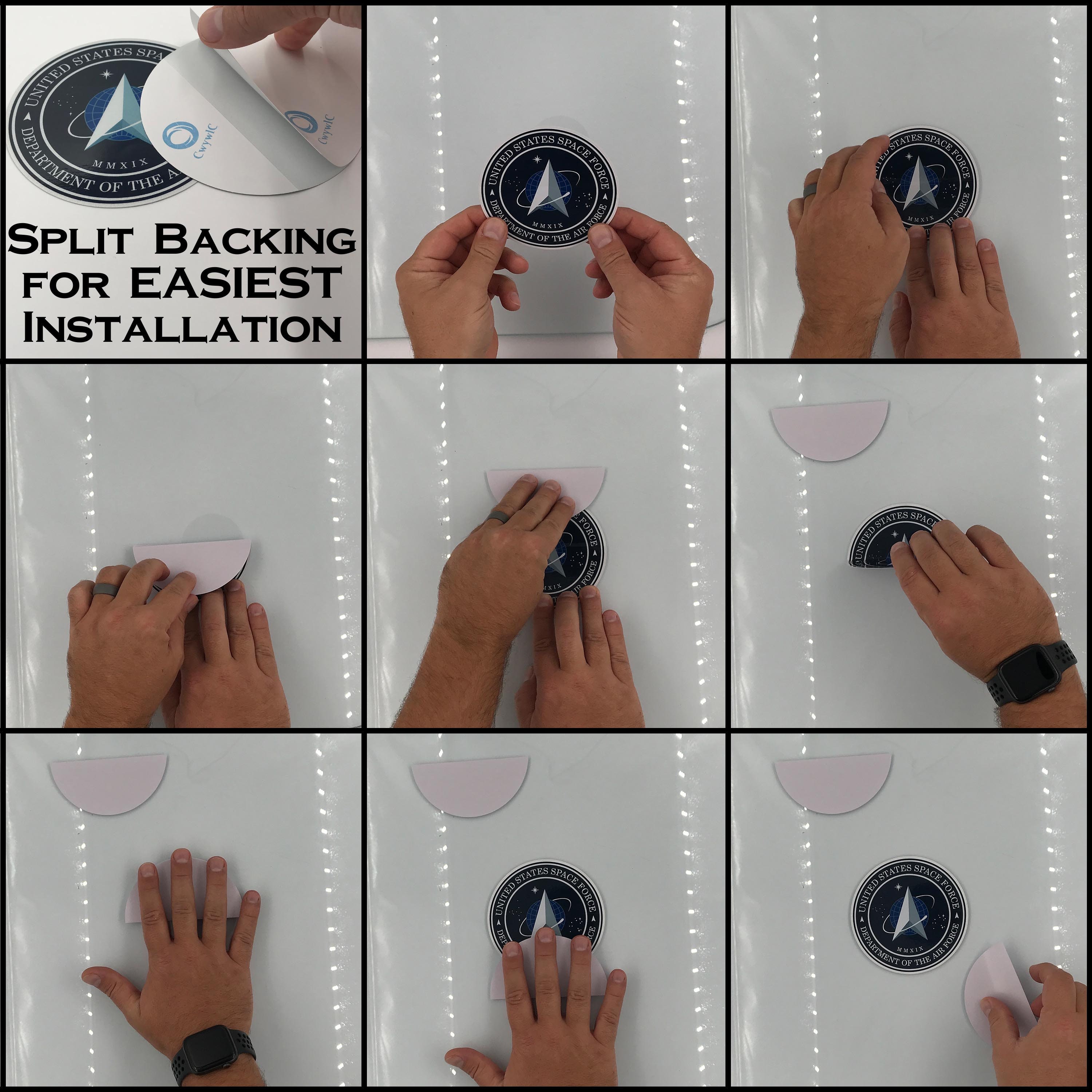 2-pack/set Space Force Decal Stickers 4.5 Vinyl For Bumpers | Etsy