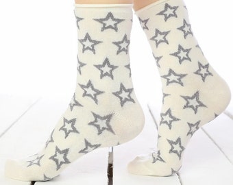 Star Design Socks - Etsy