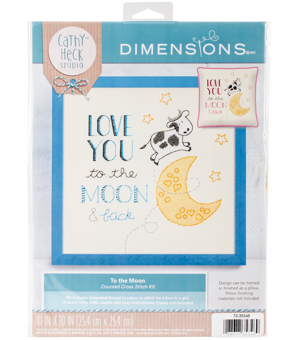 Love You to the Moon Embroidery Kit by Dimensions - Etsy