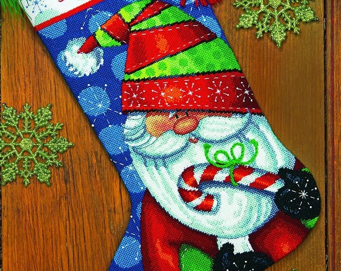 Sweet Santa Needlepoint Stocking Kit by Dimensions - Etsy
