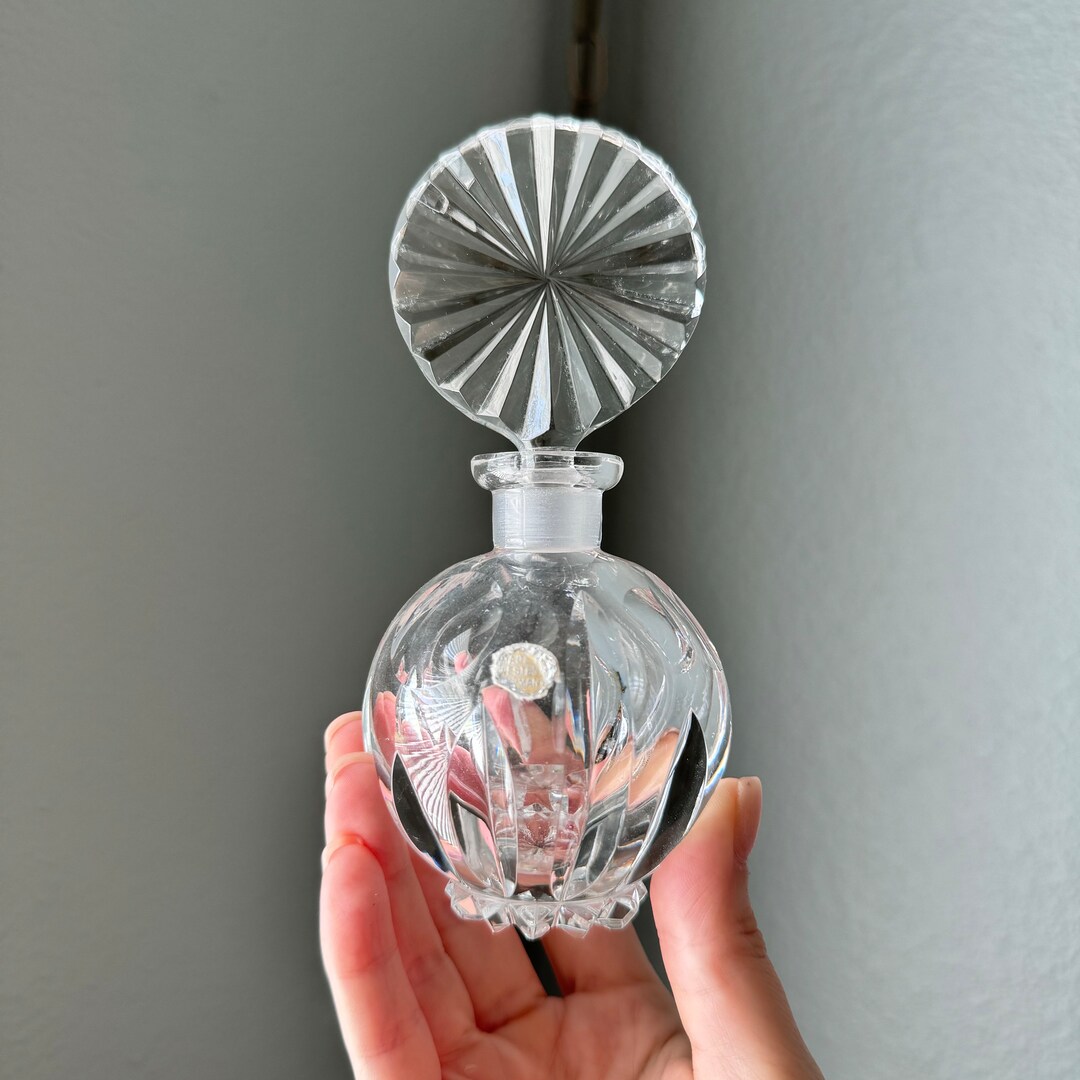 Vintage German Crystal Perfume Bottle - Etsy