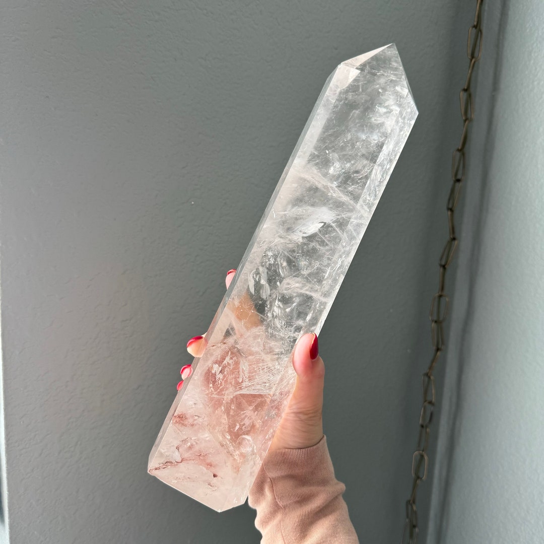 Extra Large Quartz Tower / 4 Lbs 11 Oz Clear Quartz - Etsy