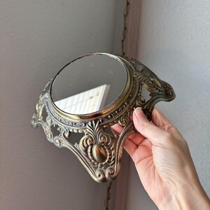 Vintage Ornate Mirrored Metal Riser / Upcycled Metal Base - Etsy