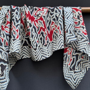 Classic Cloud Motif, Batik Tulis, Hand-drawn Batik Scarf - Etsy