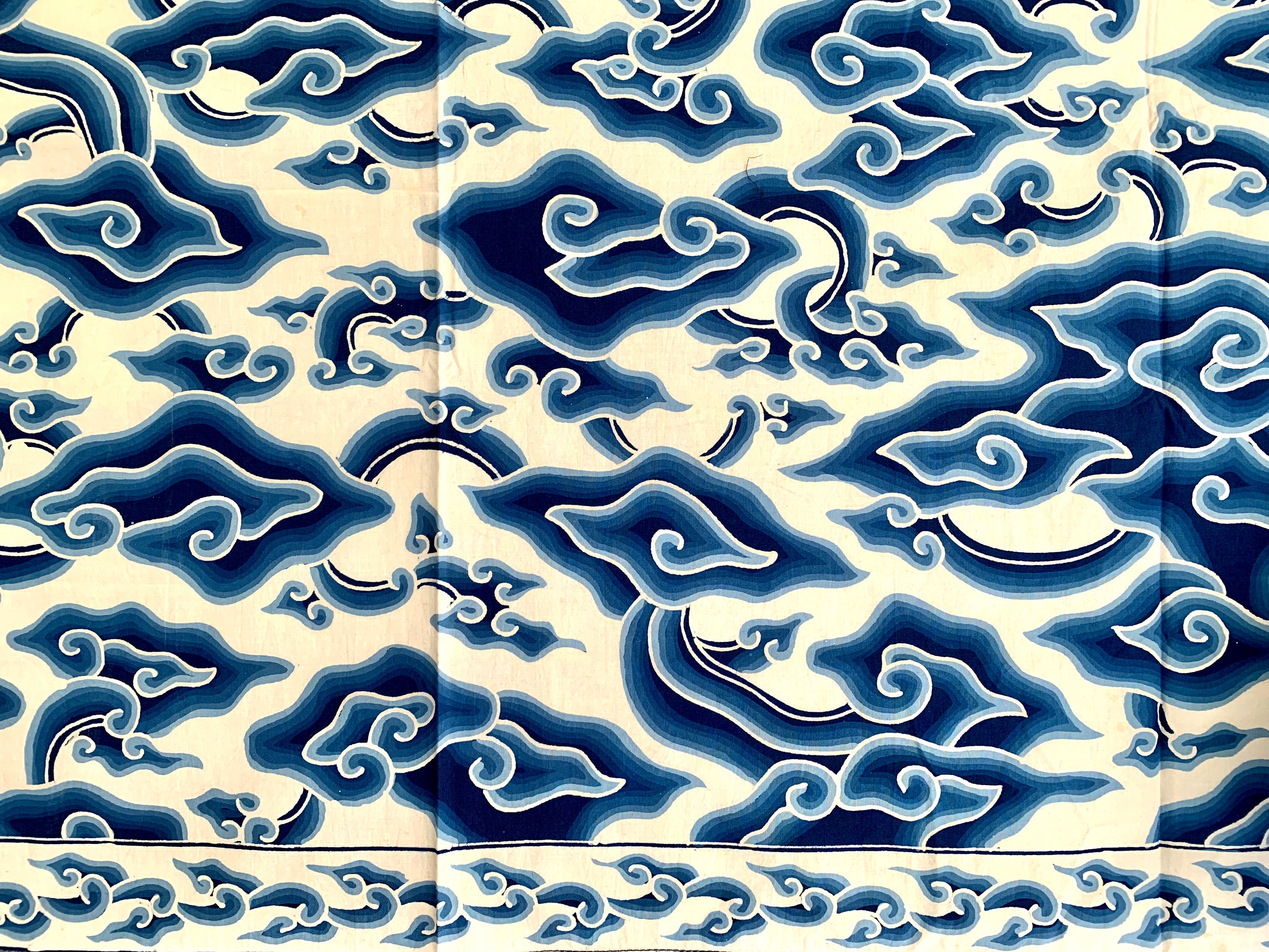 Batik Tulis Handdrawn Mega Mendung Cloud Pattern - Etsy