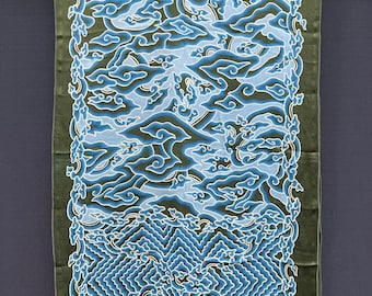 Classic Cloud Motif Batik Tulis Hand-drawn Batik Scarf - Etsy