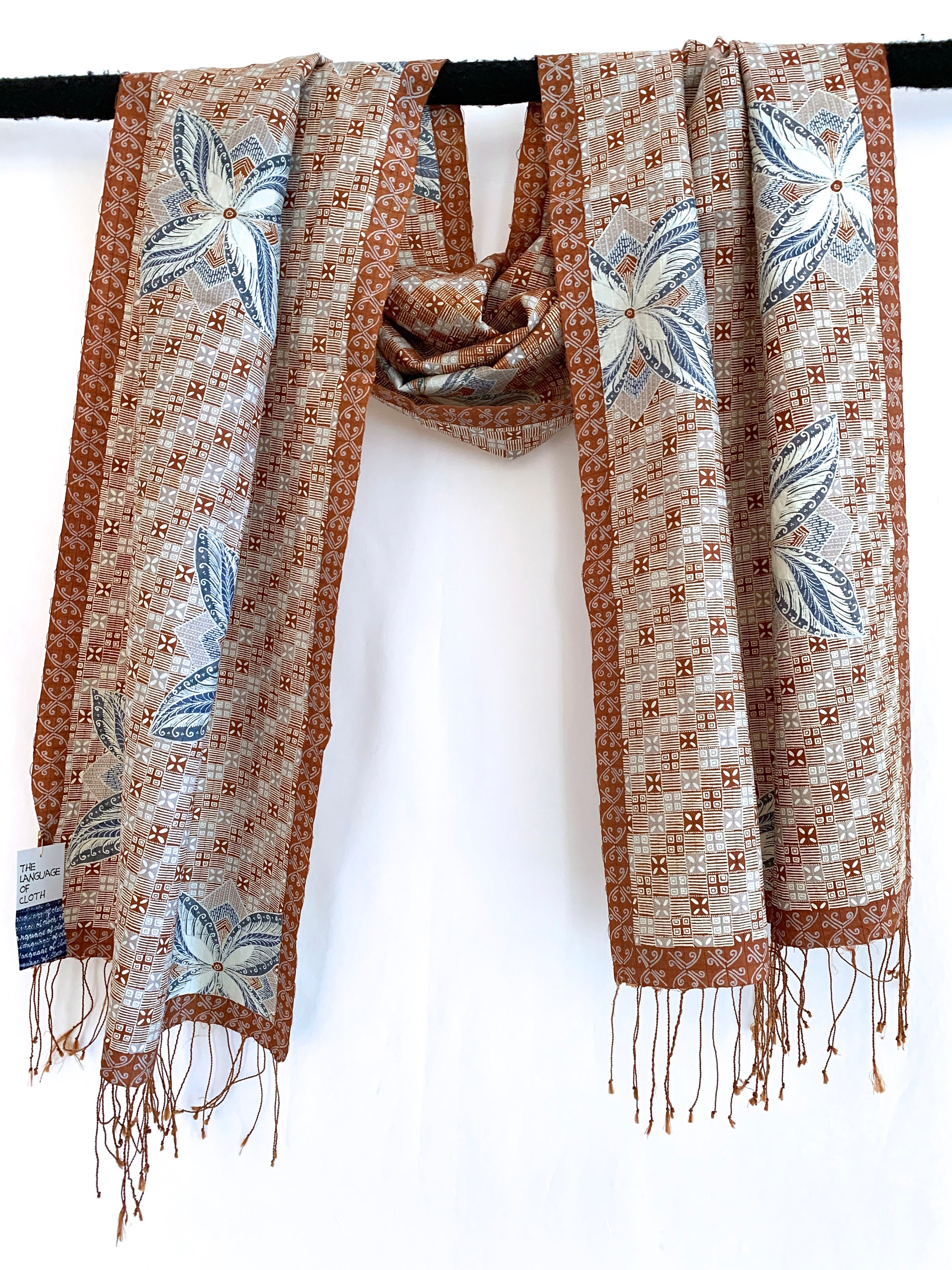 Unique Design, Batik, Hand-drawn on Textured Silk - Etsy