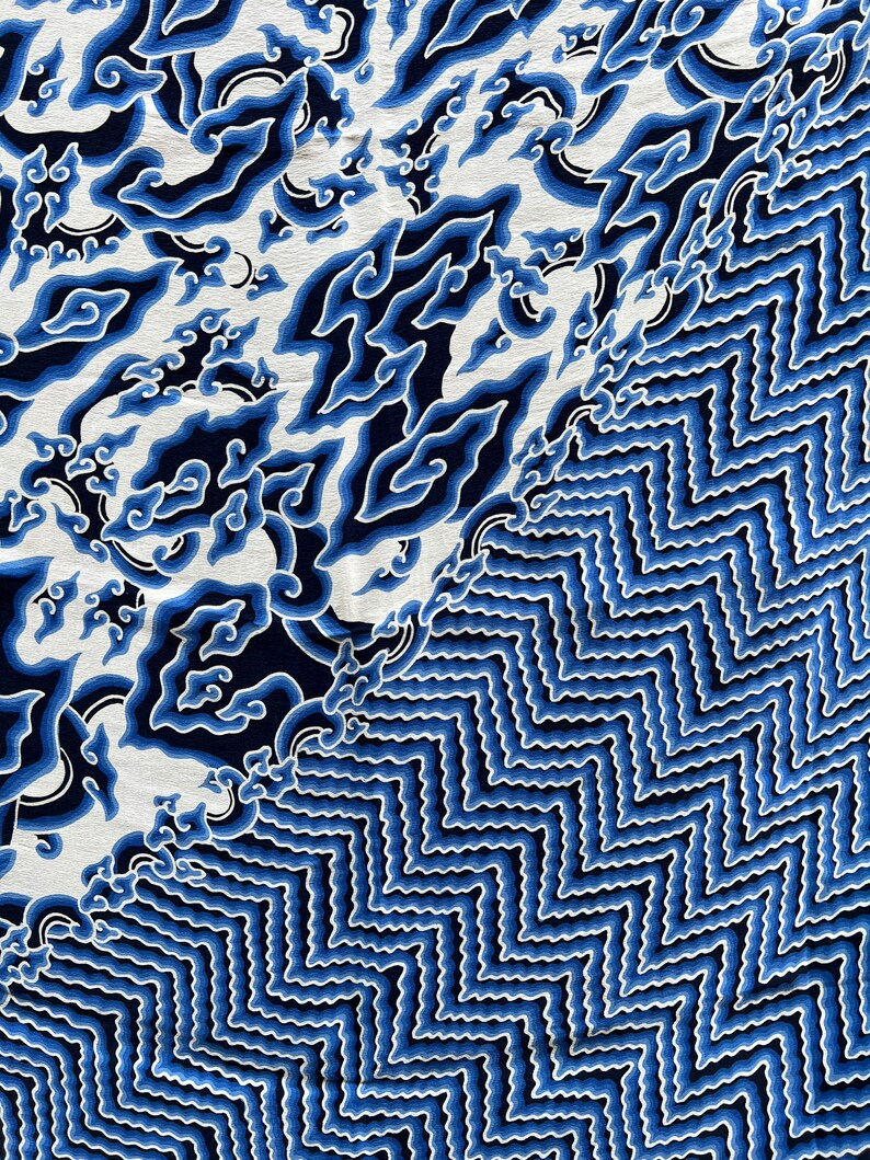 Scarf Square Clouds Motif Batik Tulis Hand-drawn Batik - Etsy