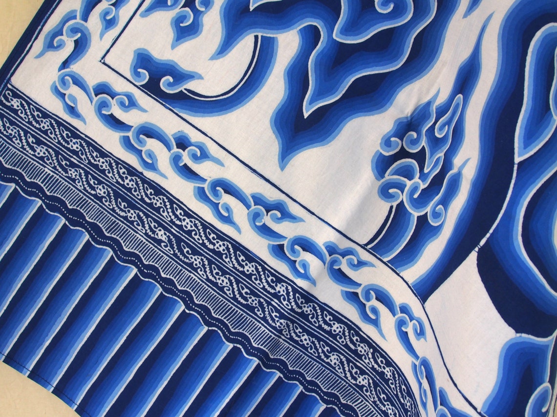 Batik Tulis Handdrawn Mega Mendung Cloud Pattern - Etsy