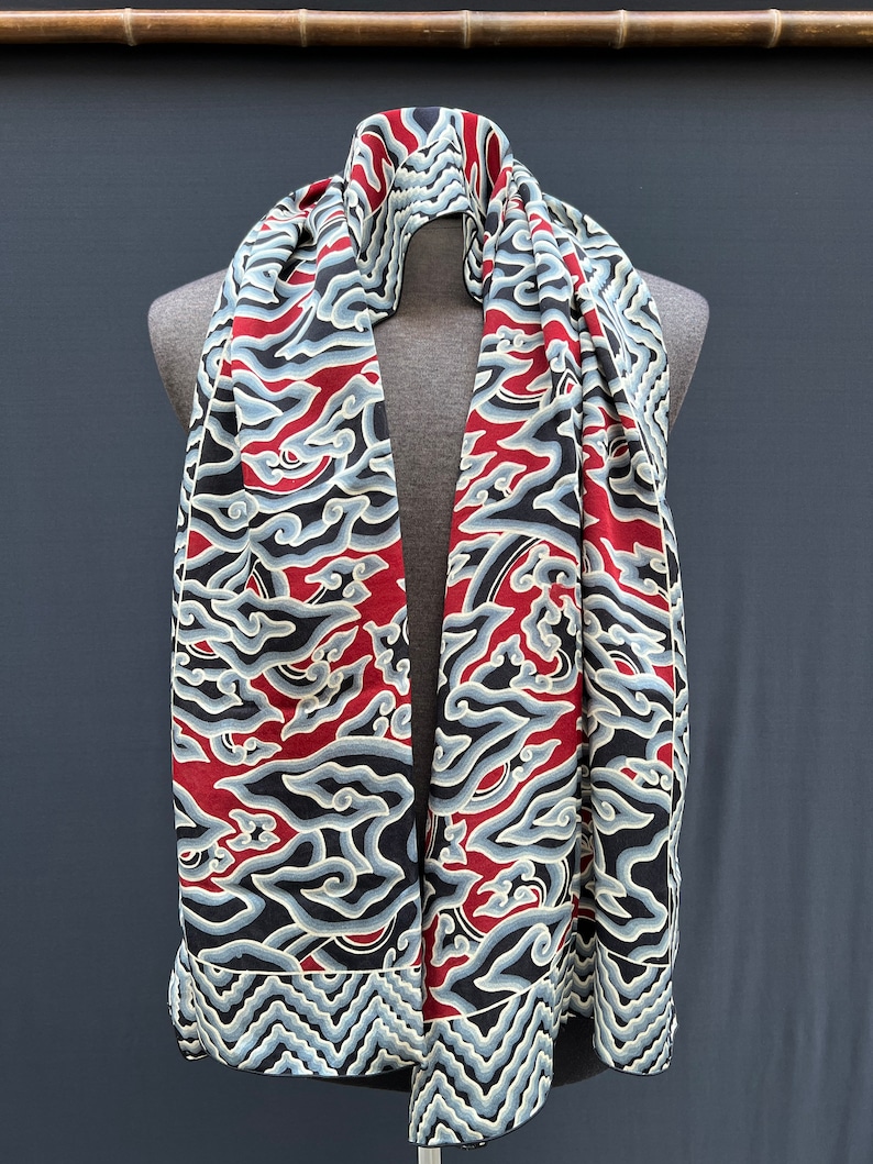 Classic Cloud Motif, Batik Tulis, Hand-drawn Batik Scarf - Etsy