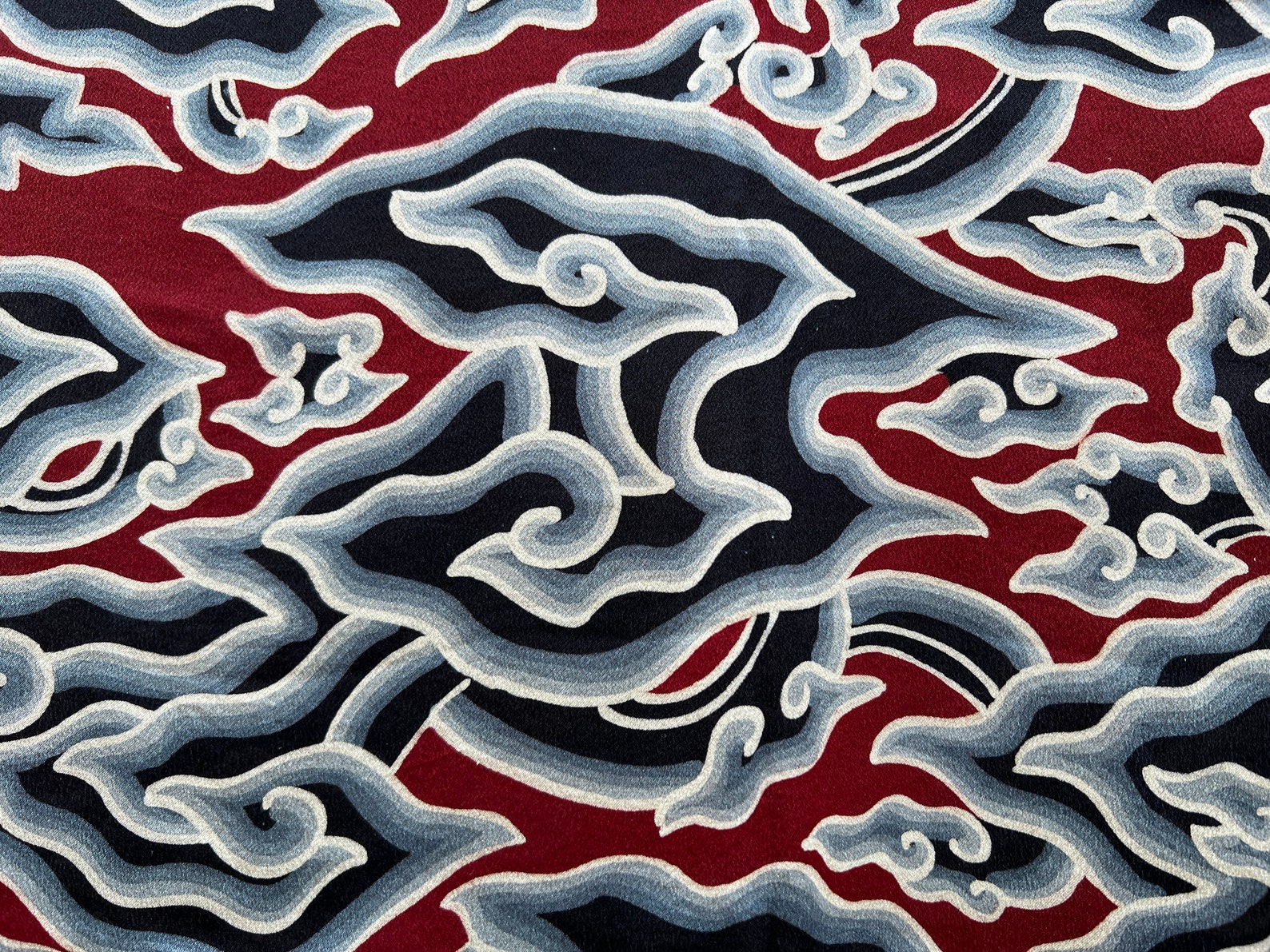 Classic Cloud Motif, Batik Tulis, Hand-drawn Batik Scarf - Etsy