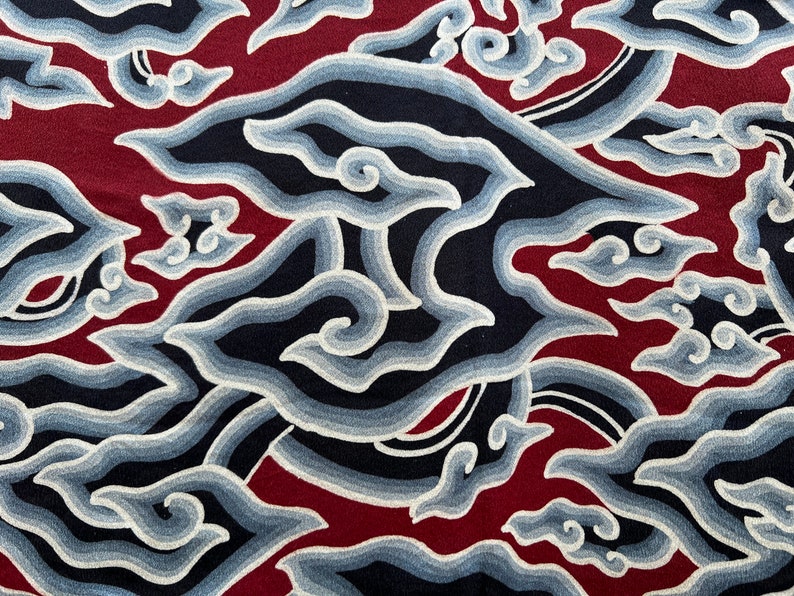 Classic Cloud Motif, Batik Tulis, Hand-drawn Batik Scarf - Etsy