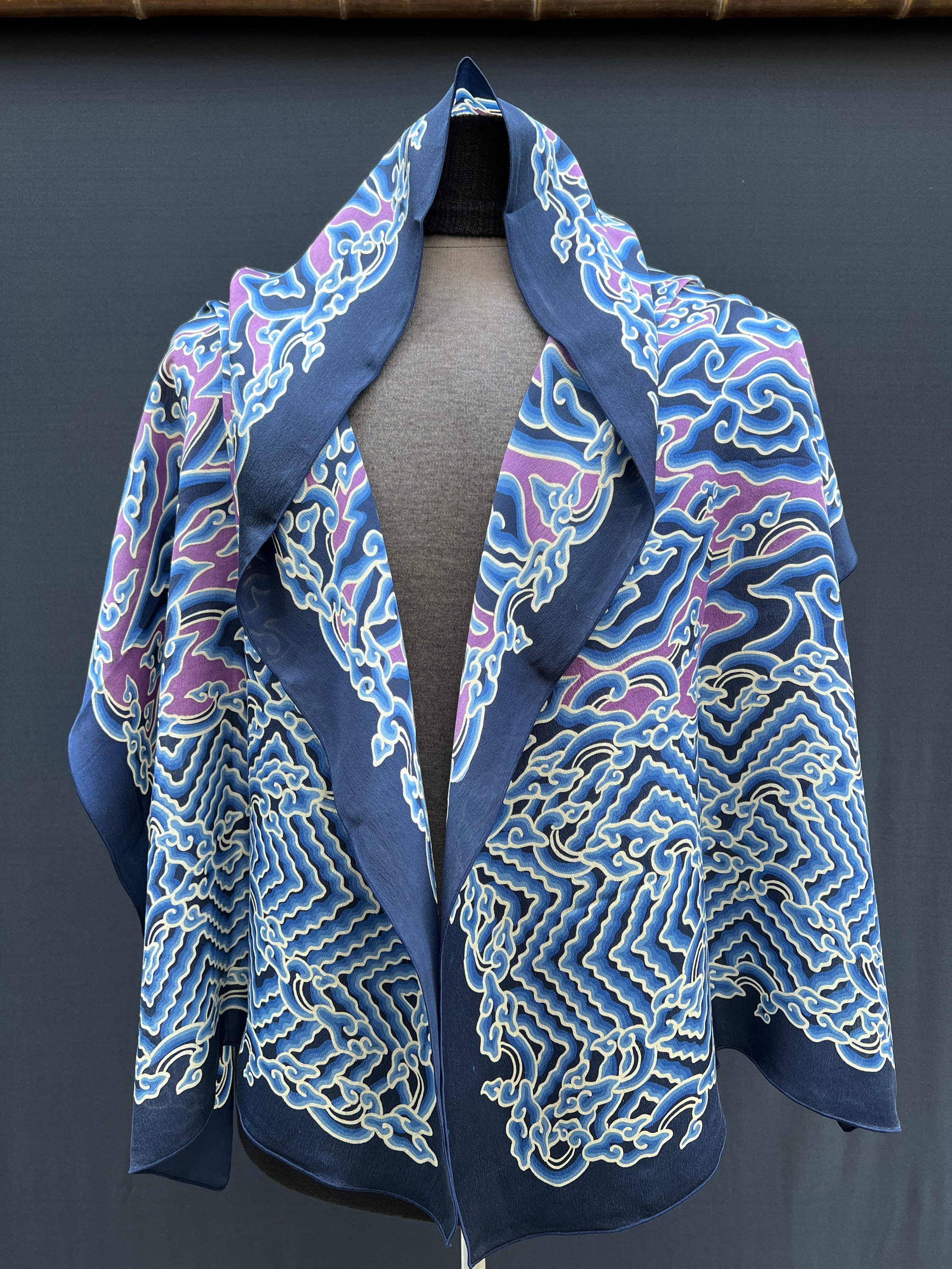 Classic Cloud Motif Batik Tulis Hand-drawn Batik Scarf - Etsy