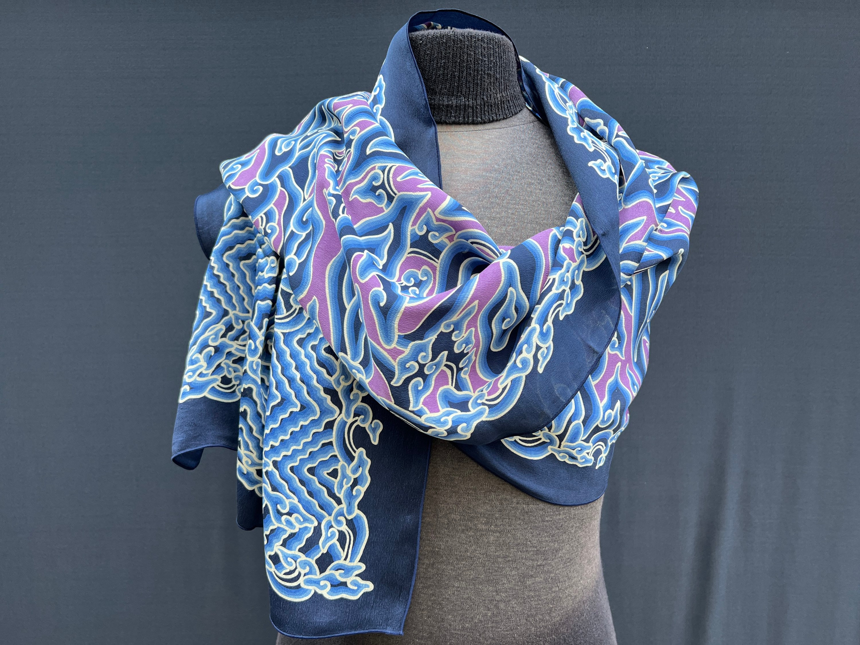Classic Cloud Motif Batik Tulis Hand-drawn Batik Scarf - Etsy