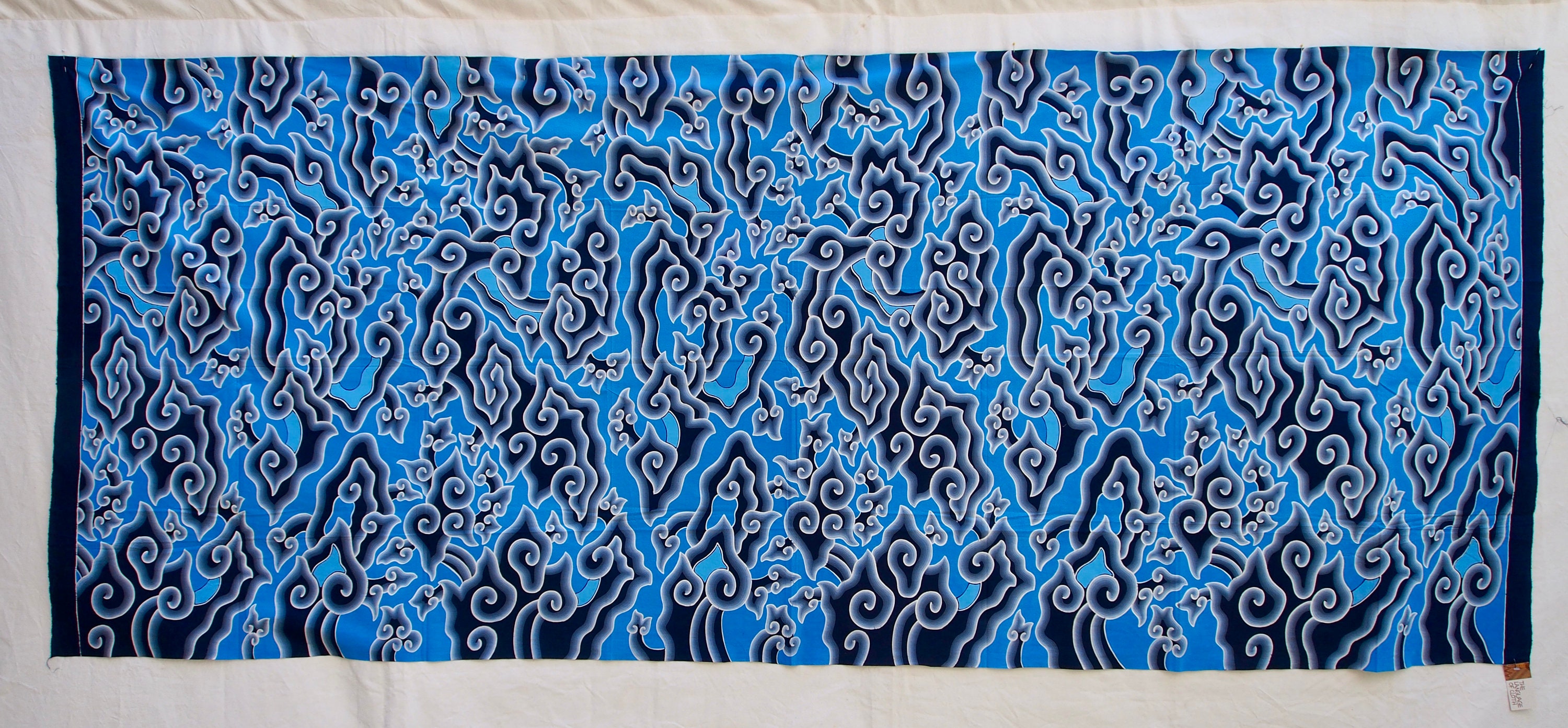 Batik Tulis Handdrawn Mega Mendung Cloud Pattern With Gradations on ...