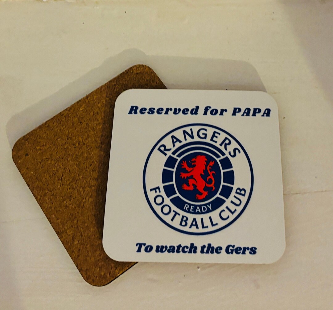 Personalised Coaster Fathers Day Gift Custom Football Gift Football Fan ...