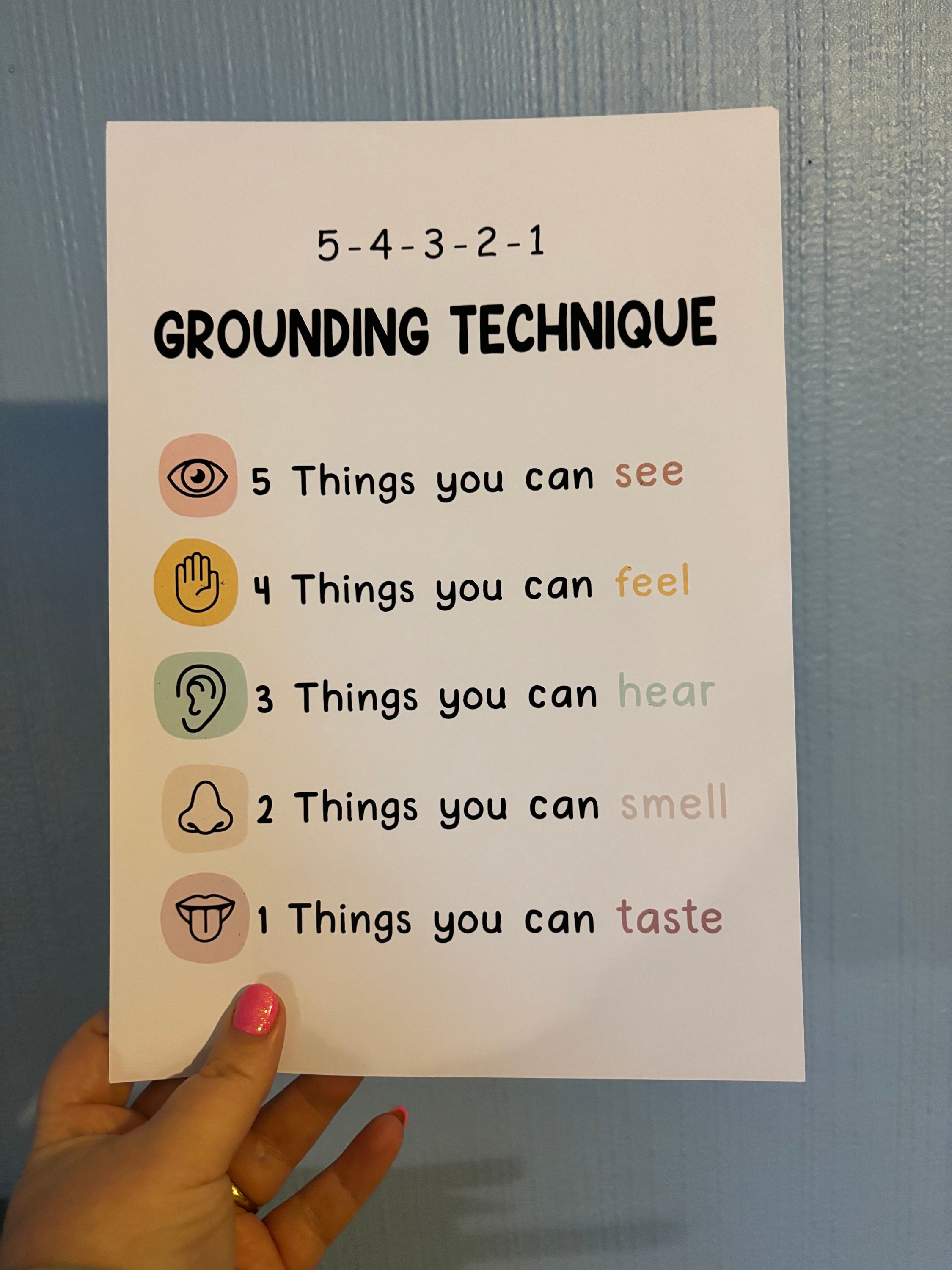 Calming Corner Strategies Poster Chart Therapy Print ADHD Emotional ...