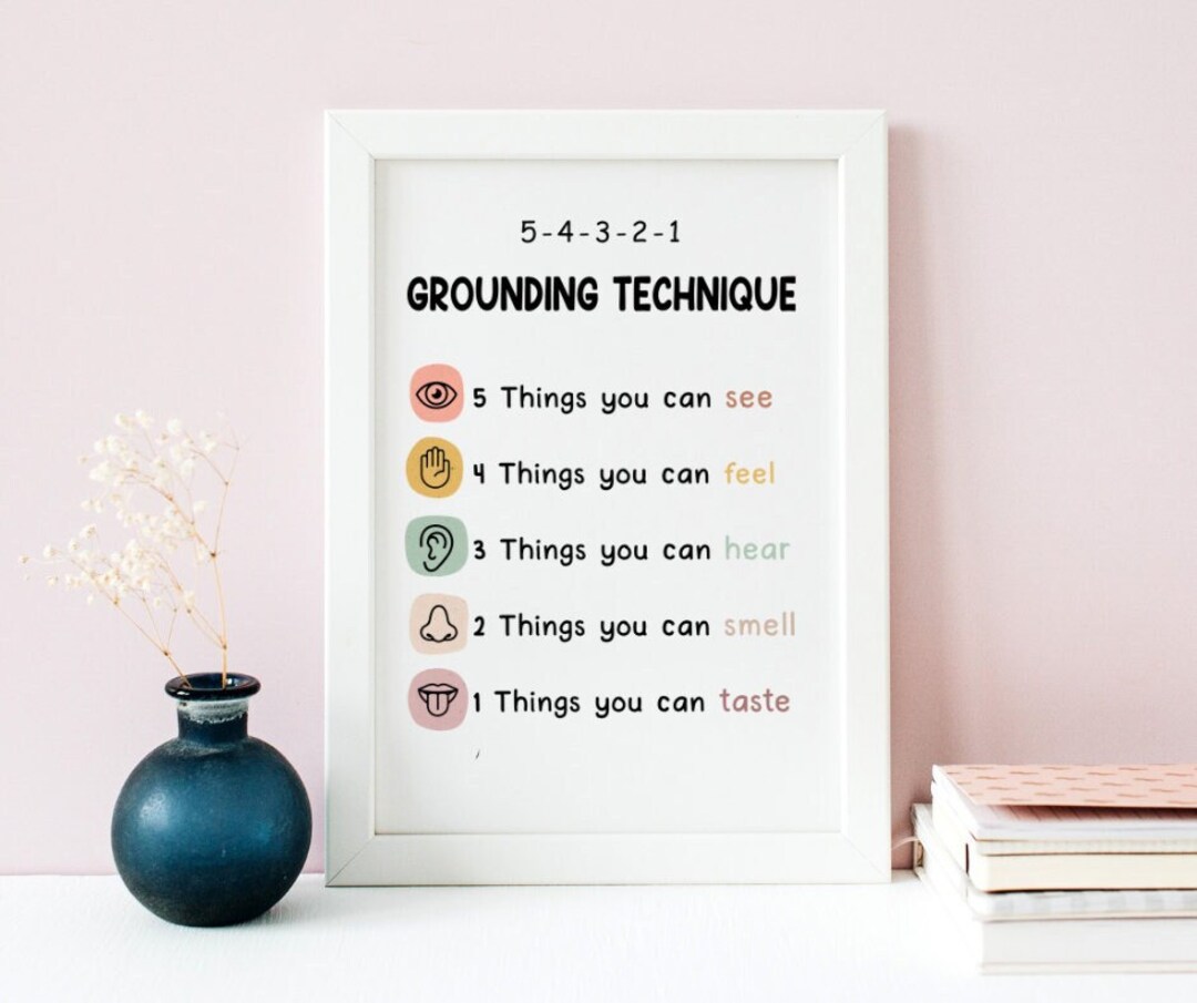 Calming Corner Strategies Poster Chart Therapy Print ADHD Emotional ...