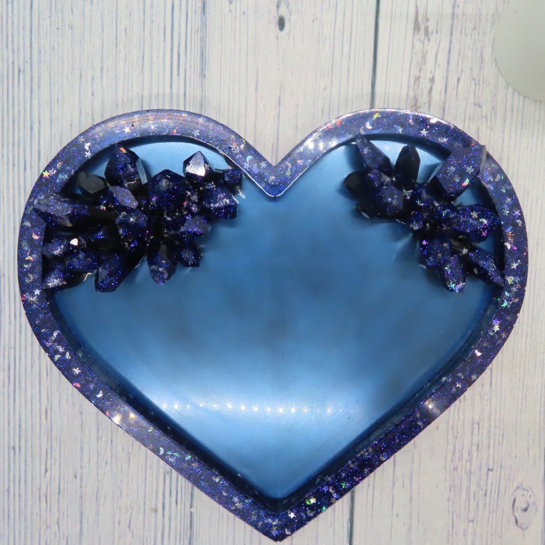 Vanity Tray Heart Shaped Vanity Tray Navy Blue Vanity Tray - Etsy