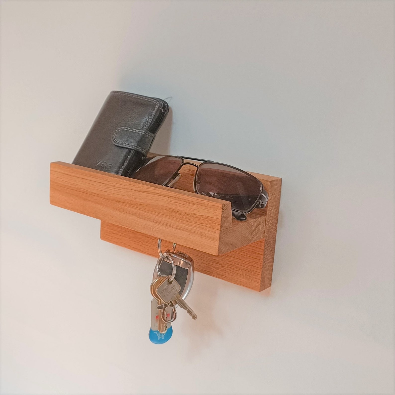 Magnetic Key Board Key Rack 20cm With Shelf, for Entrance Area - Etsy