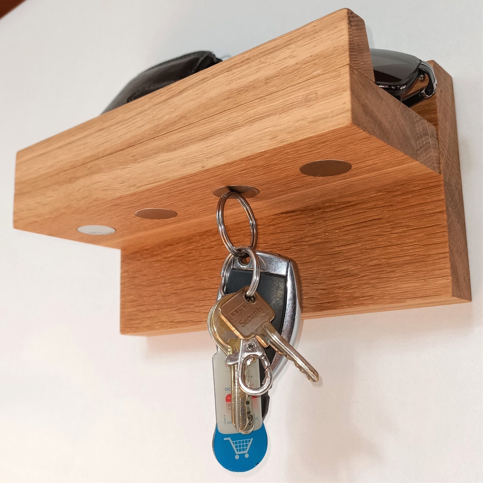 Magnetic Key Board Key Rack 20cm With Shelf, for Entrance Area - Etsy