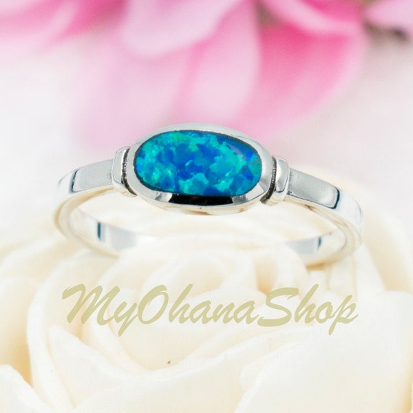 Silver Opal Ring - Etsy