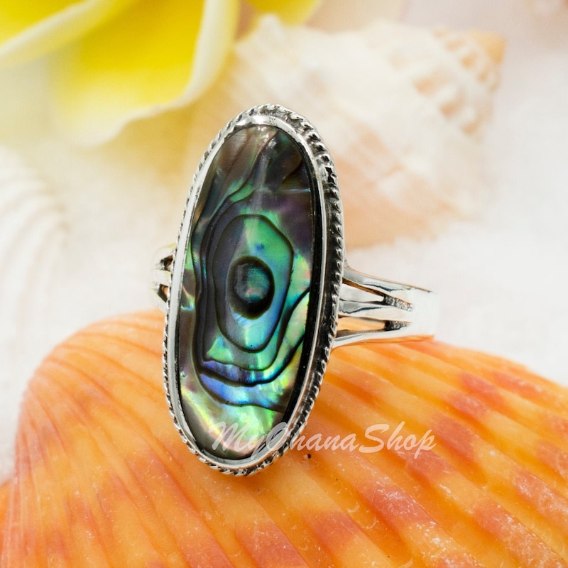 Abalone Ring - Etsy