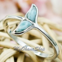 925 Silver Double Whale Tail Ring - Etsy