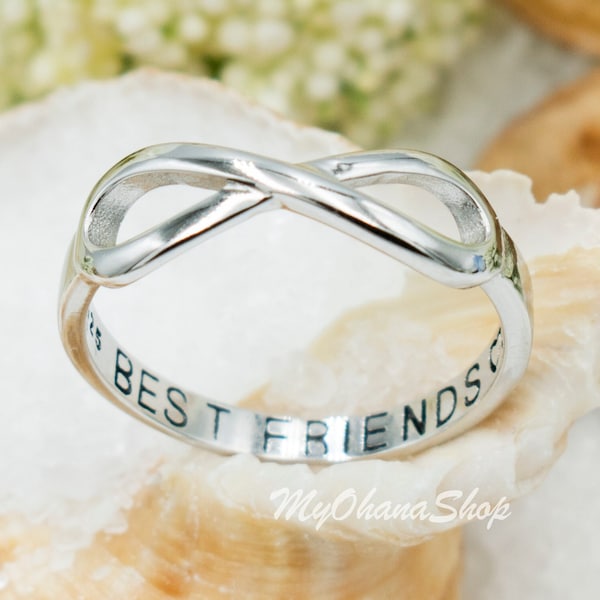 Best Friend Infinity Ring - Etsy