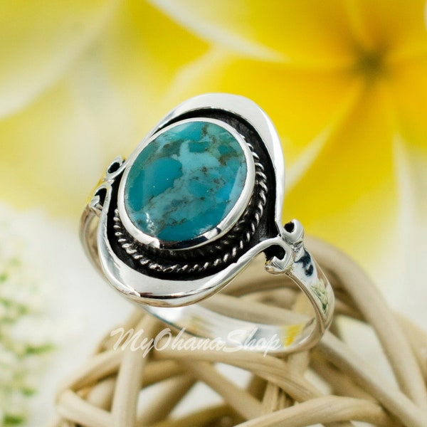 Mens Turquoise Native Ring - Etsy