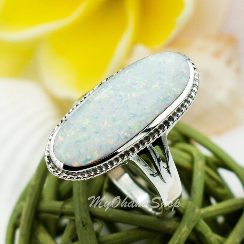 Blue Opal Ring - Etsy UK