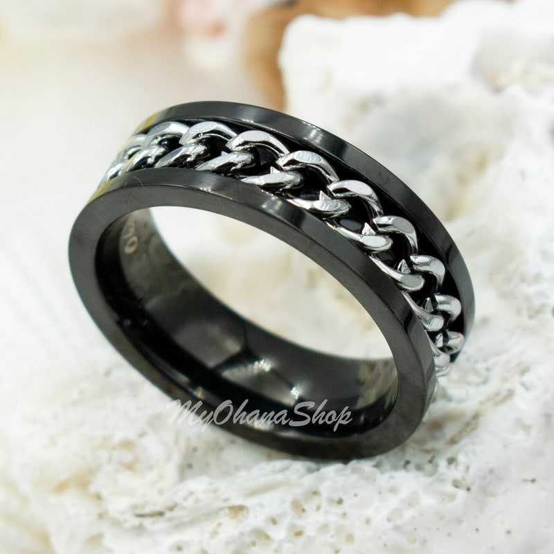 Mens Spinner Ring - Etsy